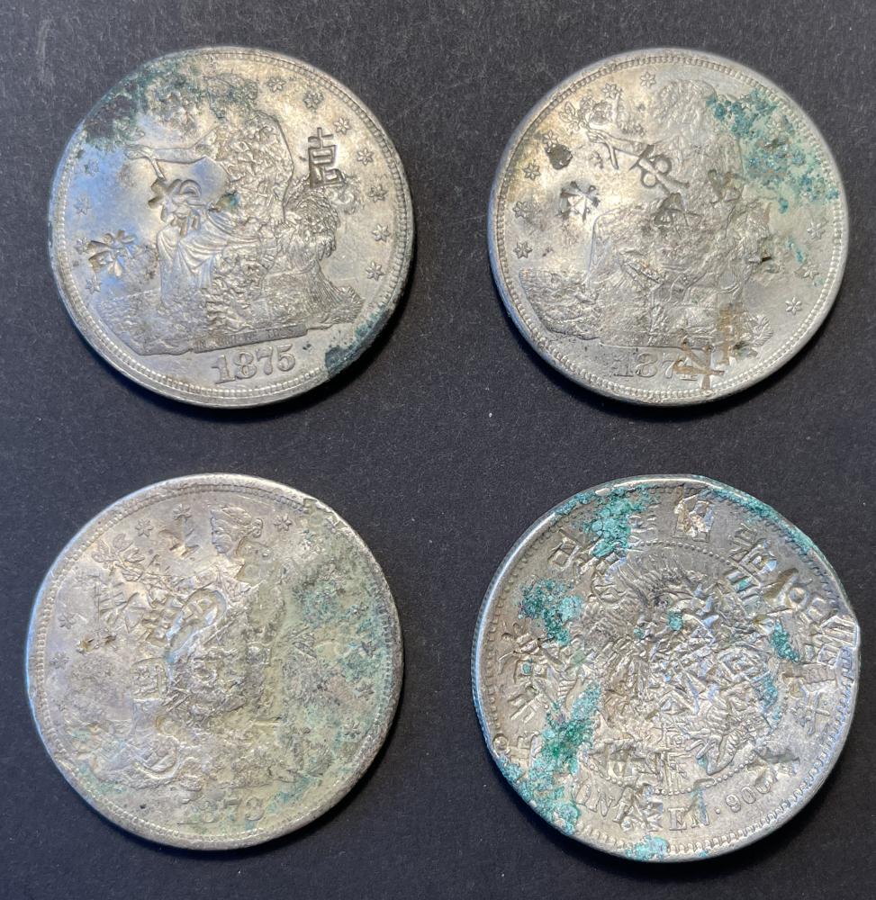 China. Lot of Chop mark Dollars: EF