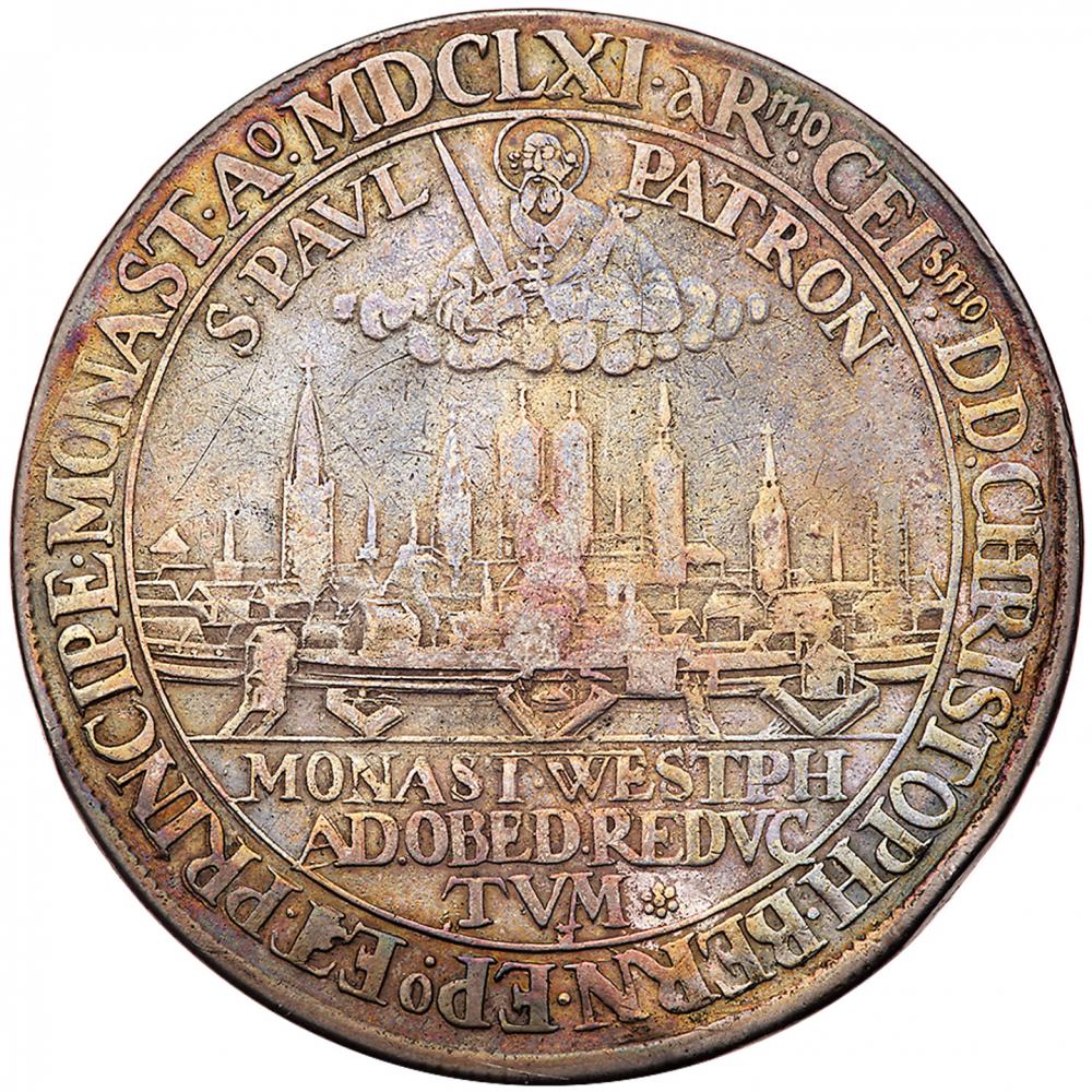 German States: MÃ¼nster. Taler, 1661 PCGS VF