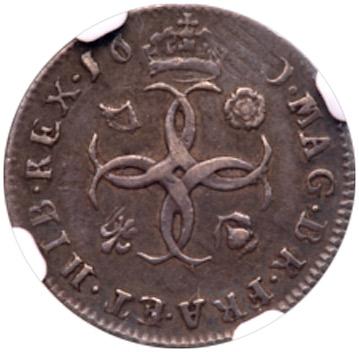 Great Britain. Maundy Set, 1680 NGC AU55