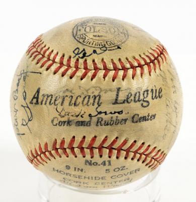 1939 World Series Champions New York Yankees Team Signed Ball. 28 ...