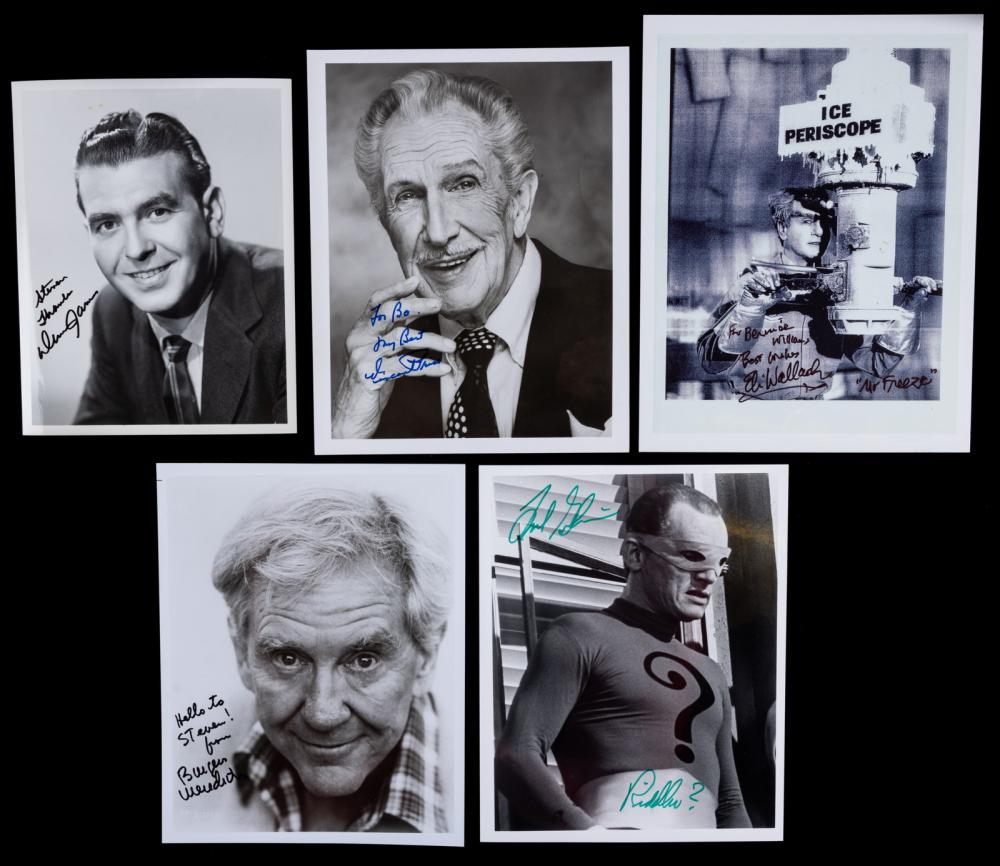 Excellent Collection of Signed Photos by Actors who Portrayed Villains ...