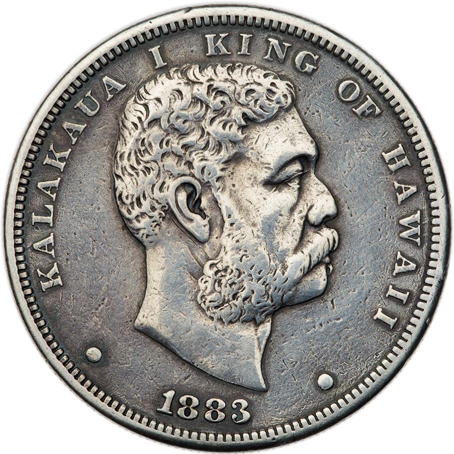Hawaii. Dollar, 1883