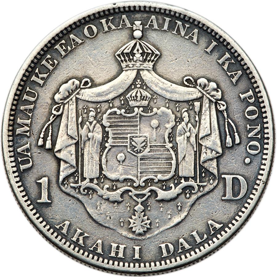Hawaii. Dollar, 1883