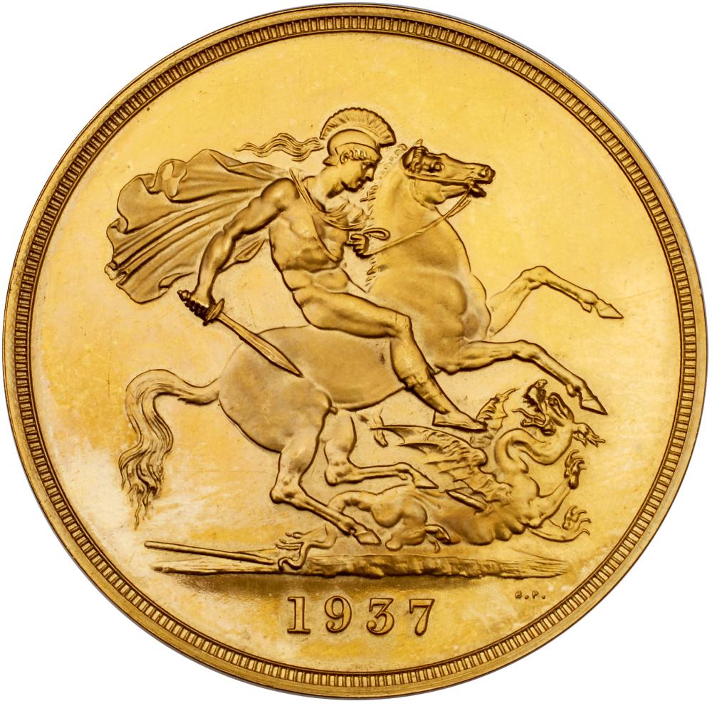 Great Britain. Proof Five Pounds, 1937