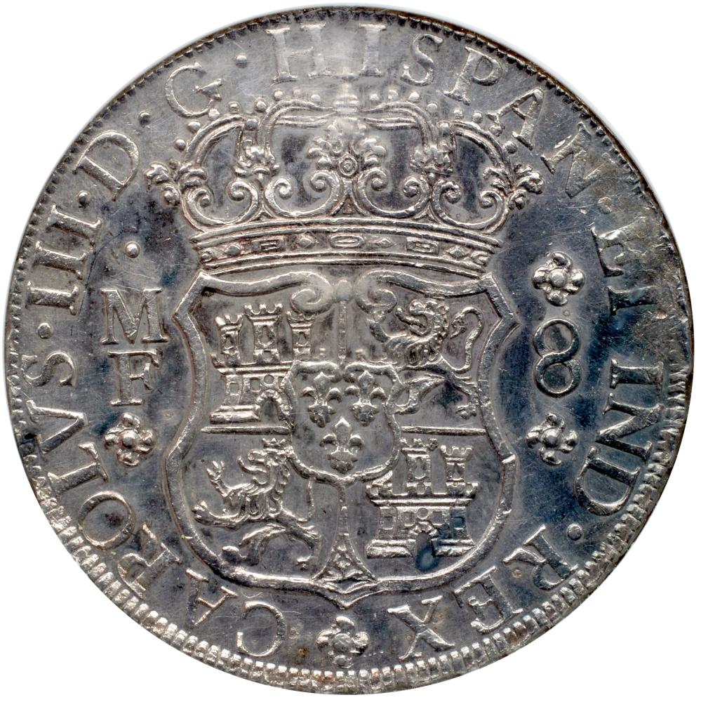 Mexico. 8 Reales, 1765-Mo MF