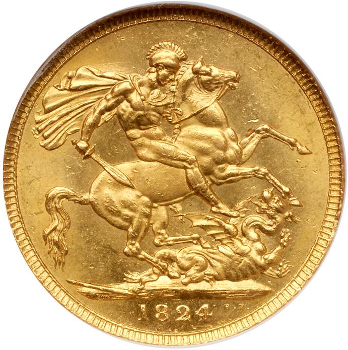 Great Britain. Sovereign, 1824