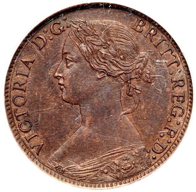 Great Britain. Farthing, 1863