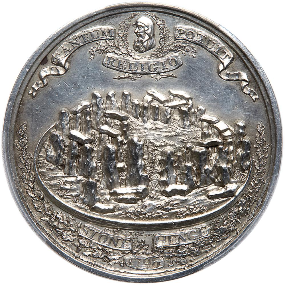 Great Britain. Stonehenge Silver Medal, 1796 PCGS Unc
