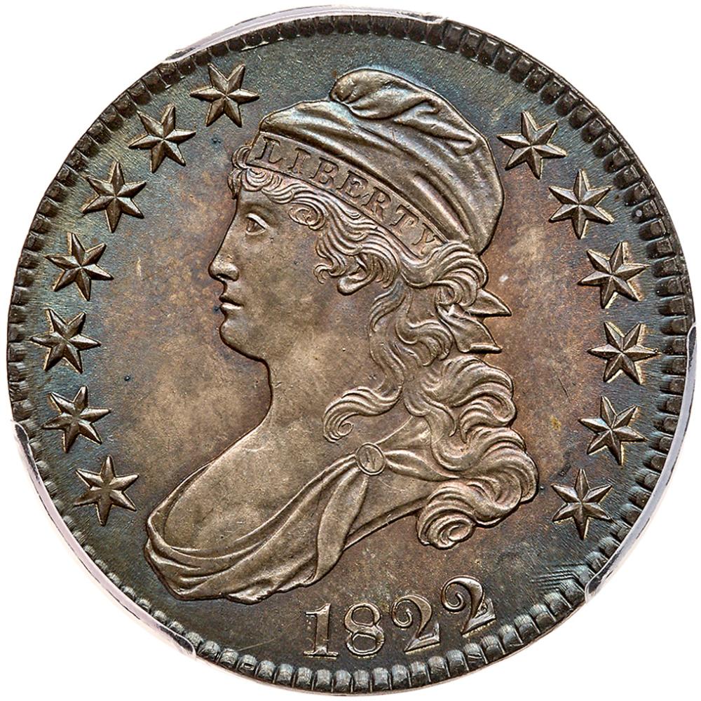 1822 Overton 106 Half Dollar PCGS MS66