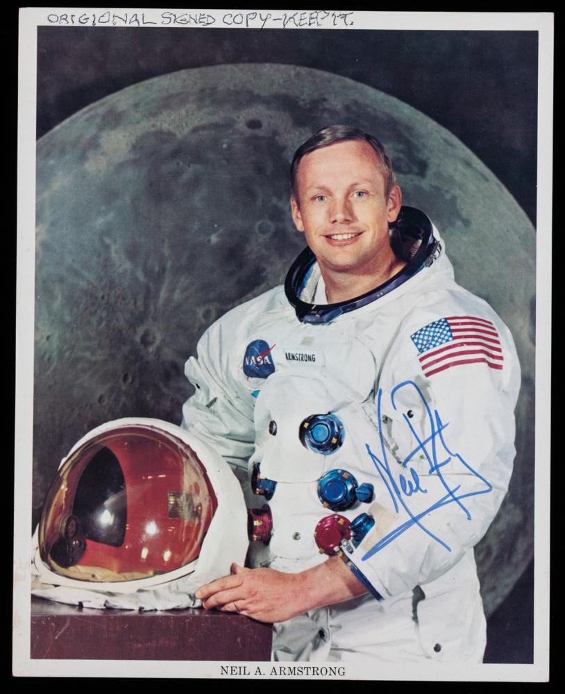 Apollo 11: Neil Armstrong, First Man on the Moon. Outstanding Signed ...