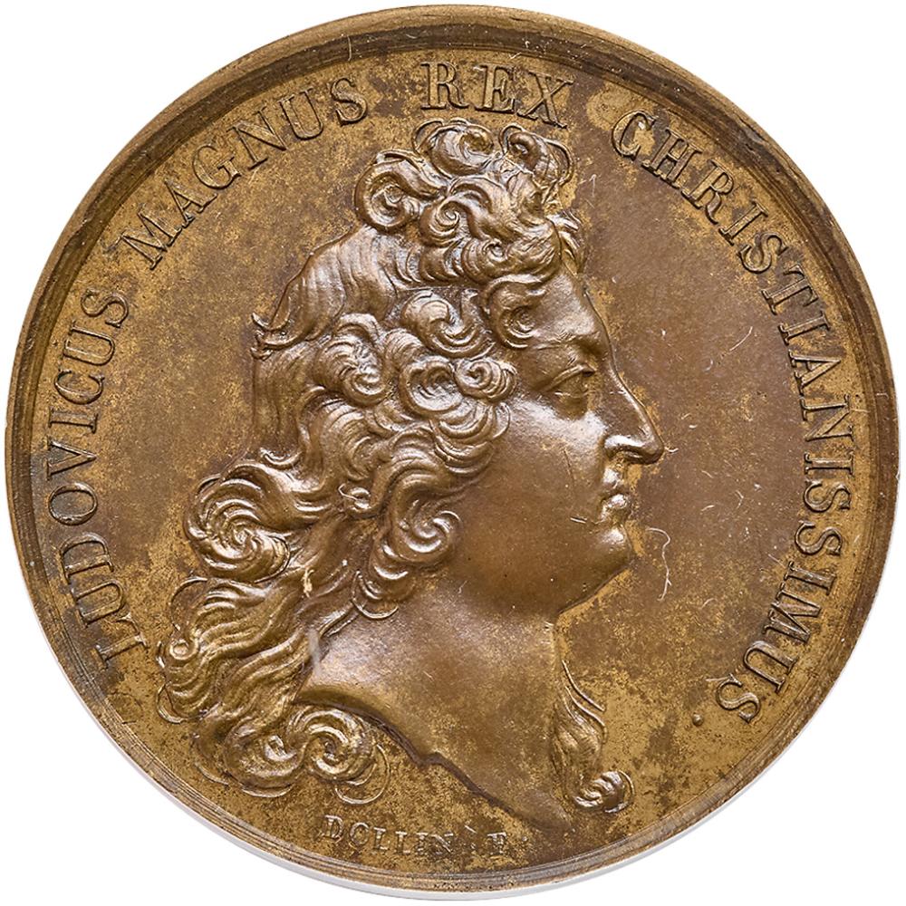 France. Bronze Medal, (1686) PCGS MS63