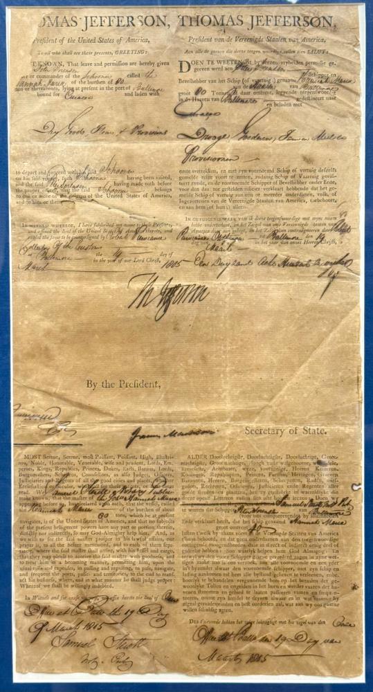 Thomas Jefferson as President, James Madison as Secretary of State ...