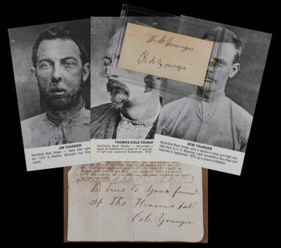 Bob and Cole Younger Signatures: Part of the Infamous James Younger ...