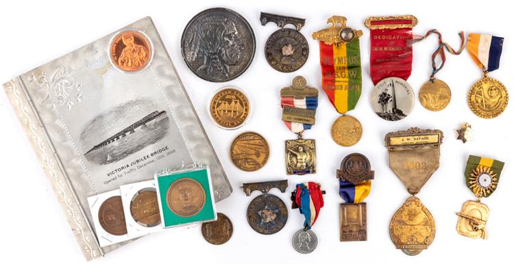 A Trove of Over 50 Rare Dedication and Commemorative Medals Spanning ...