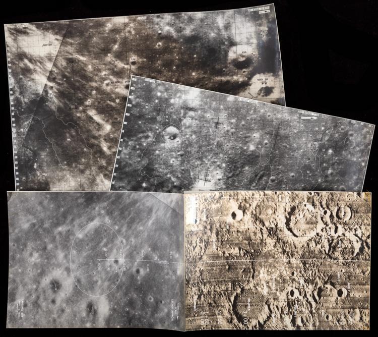 Apollo 16: Three Ascent Lunar Surface Maps For Training Purposes