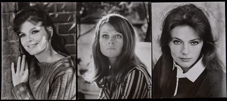 Six (6) Oversized Studio Portraits of Actresses from the 1960s-70s ...